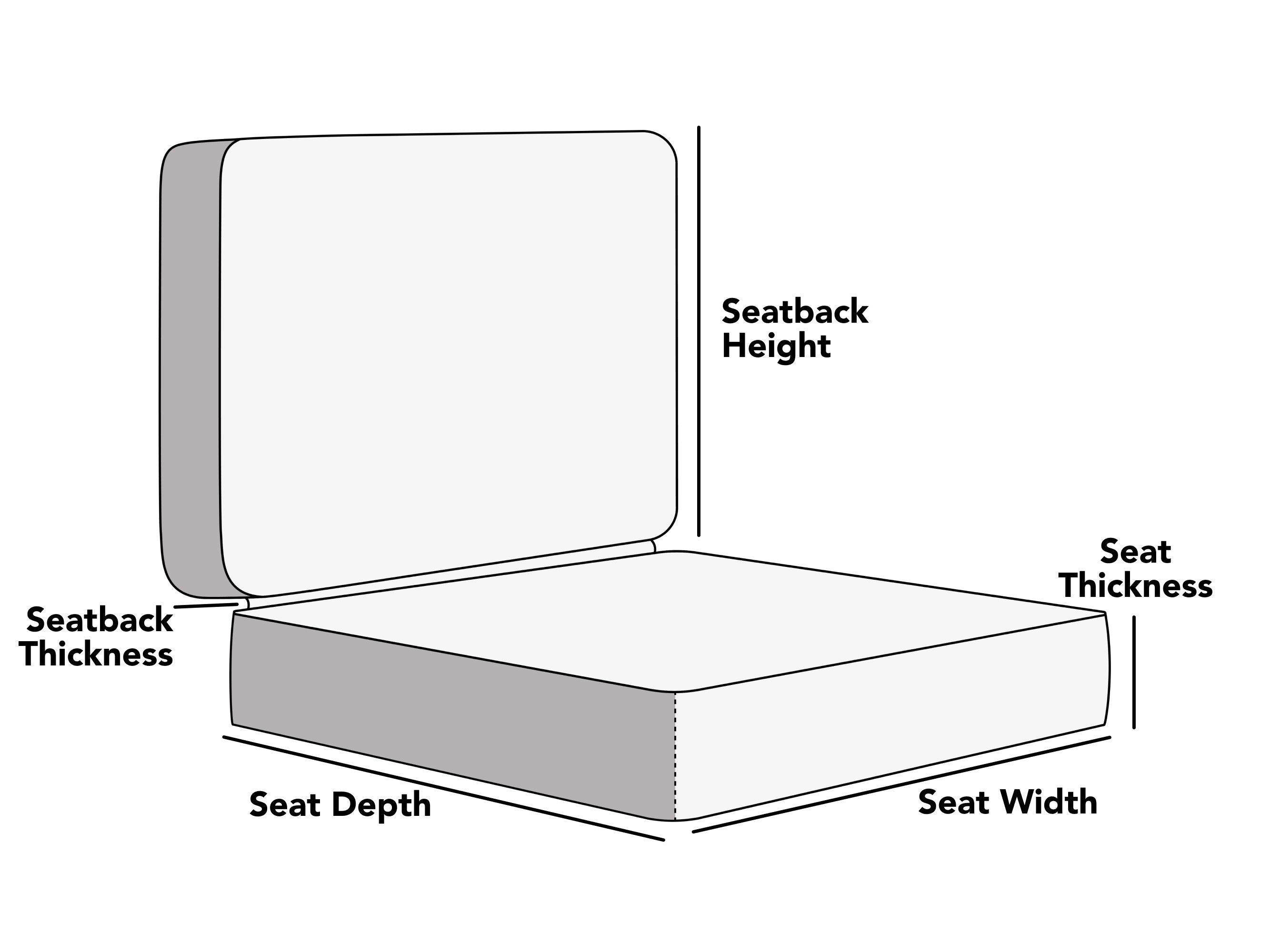 Custom Attached Chair Cushion Set | Coverstore