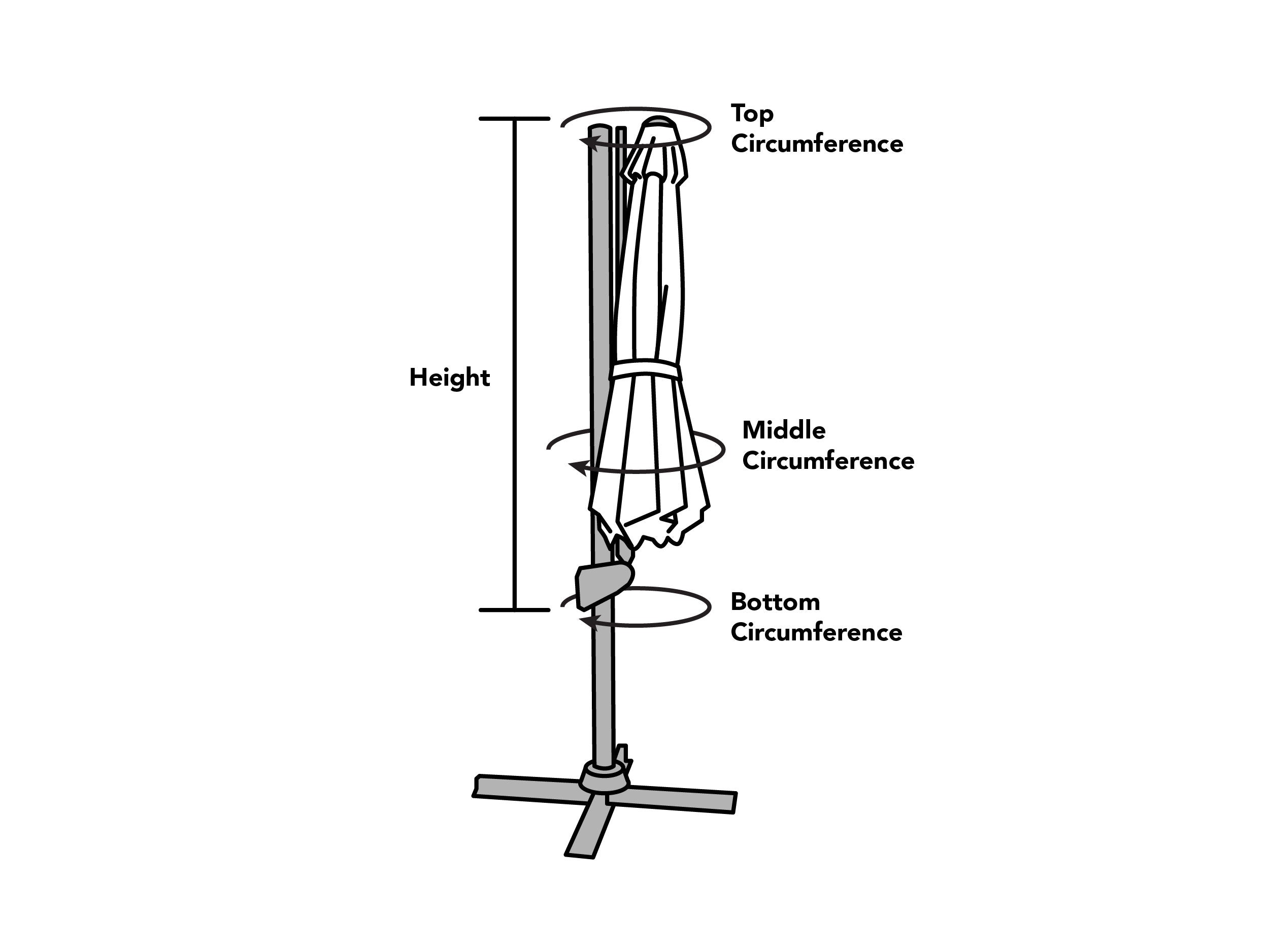 Custom Size Cantilevered Umbrella Cover | Coverstore