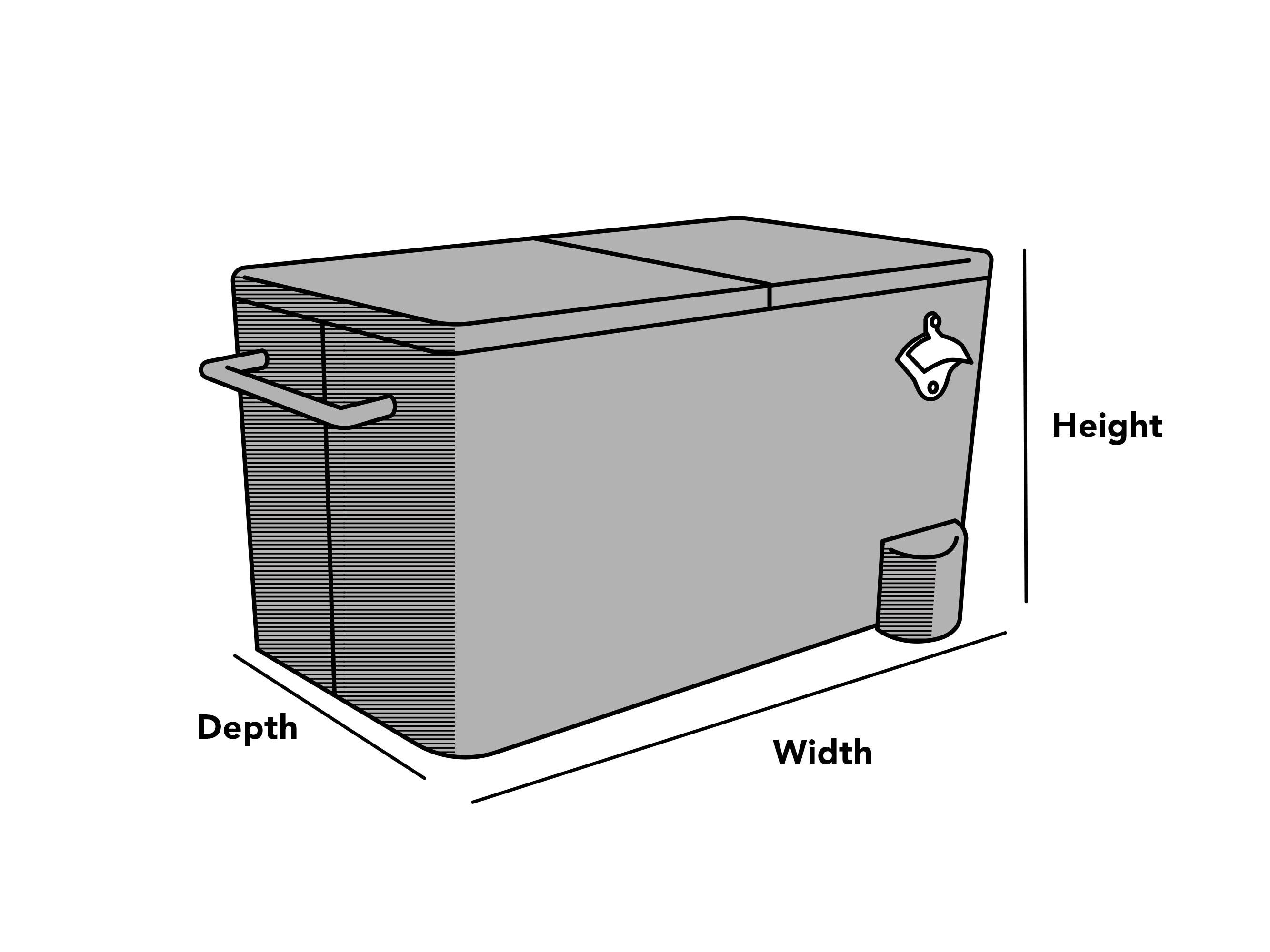 Custom Size Outdoor Ice Chest Cover | Coverstore