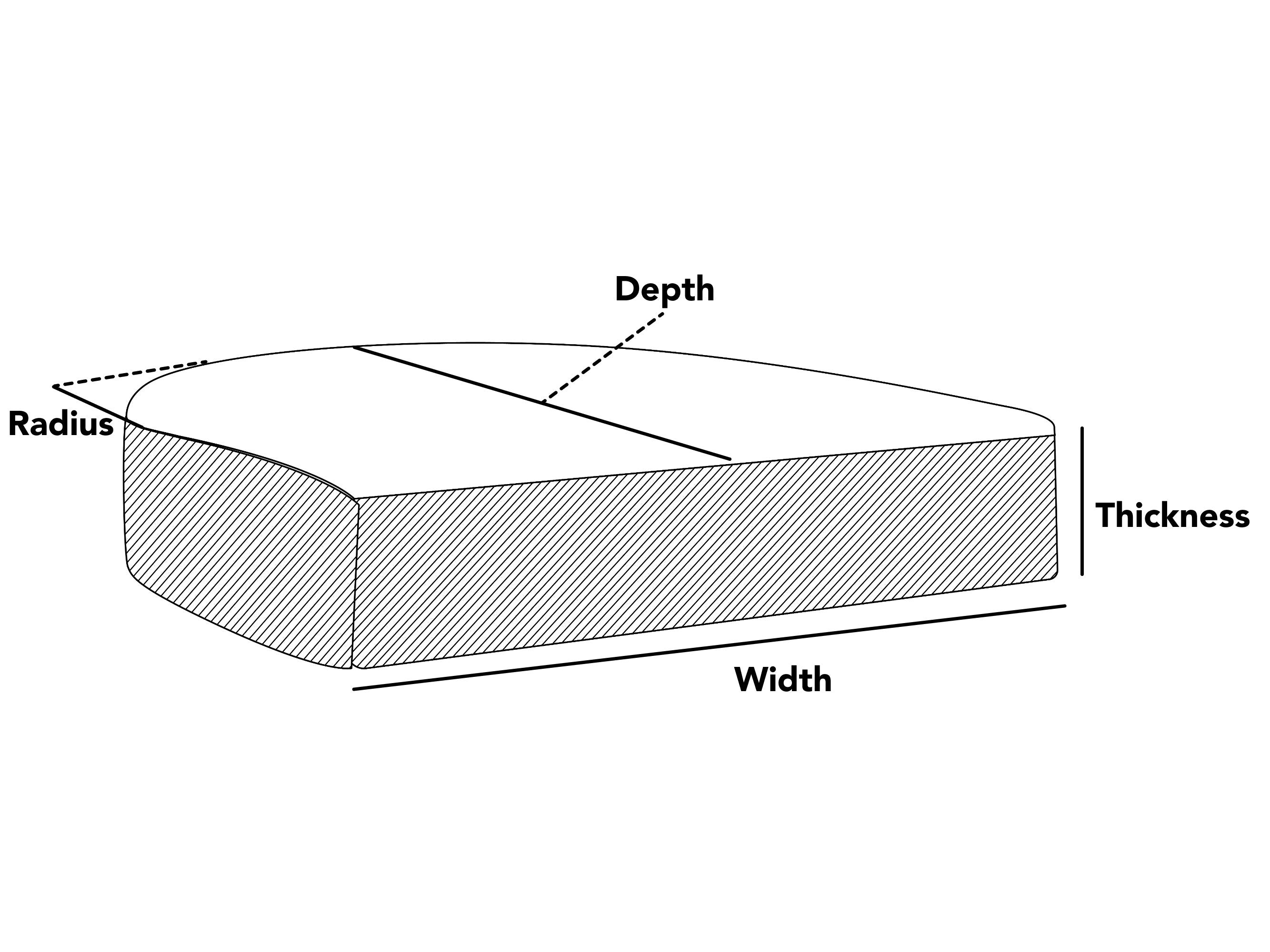 Custom Curved Shape Cushion | Coverstore