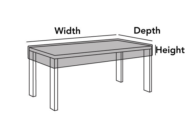 Outdoor Rectangular Table Top Cover | Coverstore